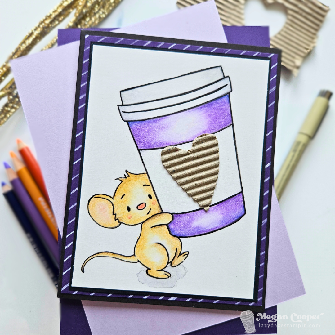 Hot Coffee Mouse - Lazy Daze Stampin'