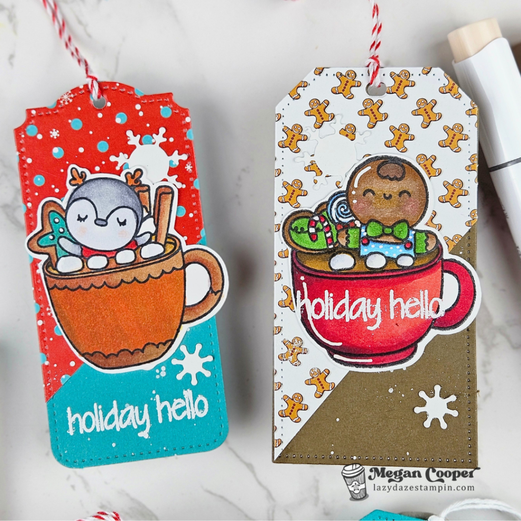Christmas Cocoa Tags - Lazy Daze Stampin'